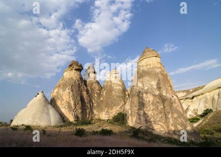 group of fairy chimneys "Pasabagi" typical rock formation near Zelve ...