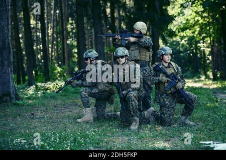 Soldier fighters standing together Stock Photo - Alamy