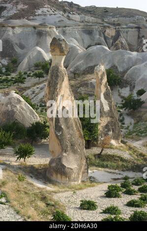 Fairy chimneys. Pasa Bagi. Cappadocia, Turkey Stock Photo - Alamy