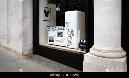 Mickey mouse fridge in a store window in london uk Stock Photo - Alamy