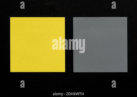 Blank colored stickers mockup with copy space for text on red pink ...