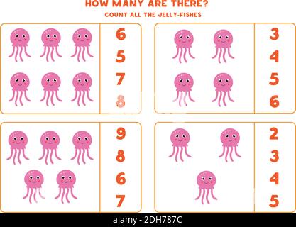 How many fish game with cute fishes in the bag with water. Summer math ...