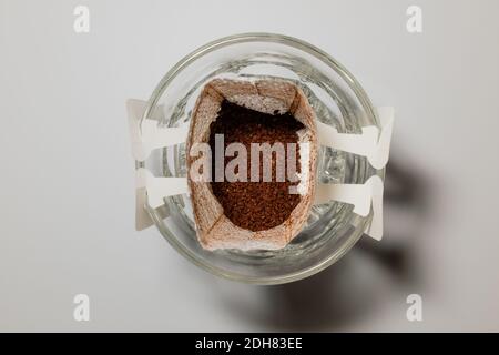 Easy Disposable Drip Bag Coffee Stock Photo - Alamy