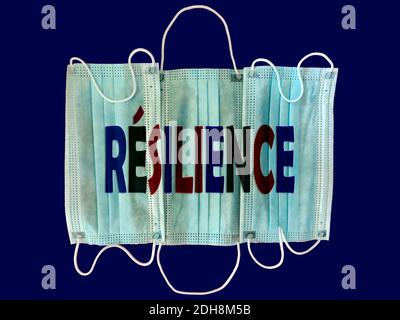 Resilience symbol. Concept word Resilience on beautiful wooden blocks ...