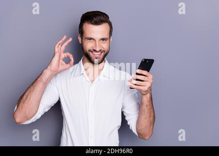 positive blogging man with phone wear pajama. blogging man with phone ...