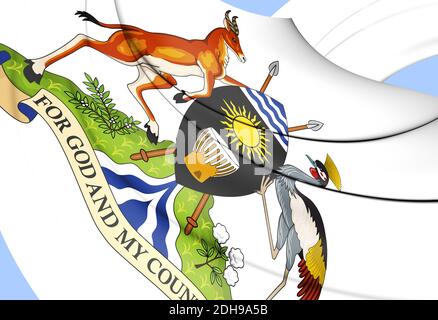 3D Uganda Coat of Arms. 3D Illustration Stock Photo - Alamy
