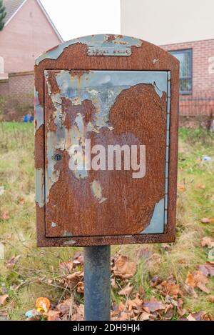 Grey mail box Stock Photo - Alamy