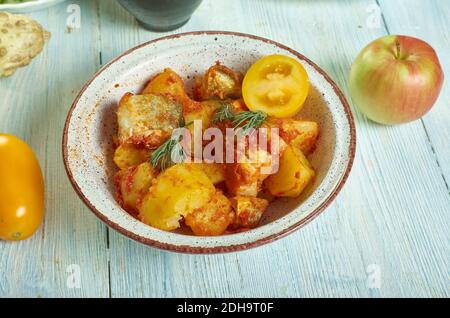 Baccala con patate - Stewed Salted Cod with Potatoes, Italian dishes ...