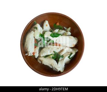 Poulet fafa - traditional chicken Tahitian dish Stock Photo - Alamy