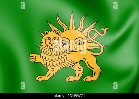 3D Flag of Safavid Dynasty. 3D Illustration Stock Photo - Alamy
