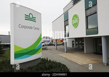 Aachen, Germany. 10th Dec, 2020. A logo at the headquarters of the ...