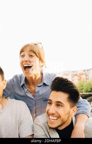 An Adult Male Laughing Stock Photo - Alamy