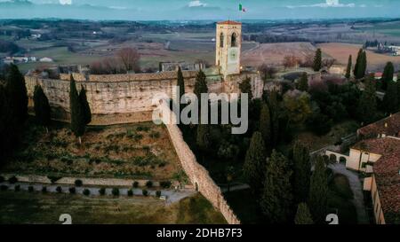 Italy, Cavriana, Mantova, Castle Stock Photo - Alamy