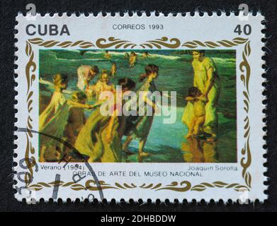 Vintage Cuban postal stamp, Cuba Stock Photo - Alamy