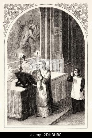 Ceremony of the reading of the Gospel in the Holy Mass of the Catholic ...