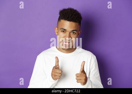 Fashion and lifestyle concept. Sassy and confident asian woman in ...