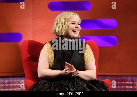 EDITORIAL USE ONLY Nicola Coughlan during the filming for the Graham Norton Show at BBC ...