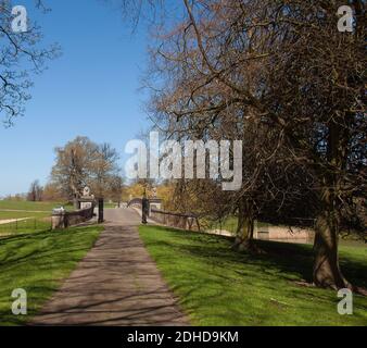 Capability Brown's Bridge, Burghley House (built 1778) (LS 8001 Stock ...