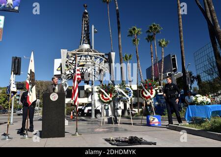 The unveiling ceremony of the LAPD Hollywood star honring the Los ...