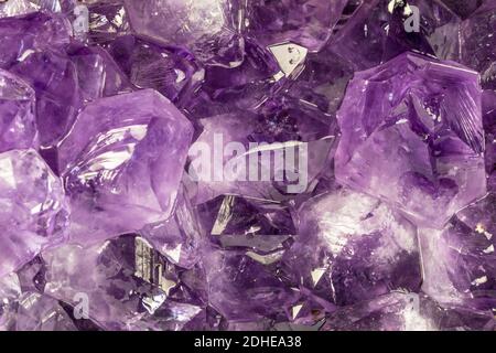 A closeup shot of sparkling purple Amethyst crystals Stock Photo - Alamy