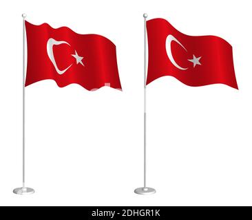 Horizontal frame and border with Turkey flag, template elements for ...