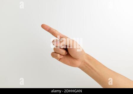 Hand Signal Number - 2 Stock Photo - Alamy