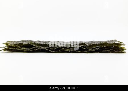 Blue seaweed in square shape on white background Stock Photo - Alamy