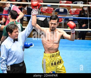 Tokyo, Japan. 9th Dec, 2020. (R-L) Zirolian Riku, Takuya Ota Boxing ...