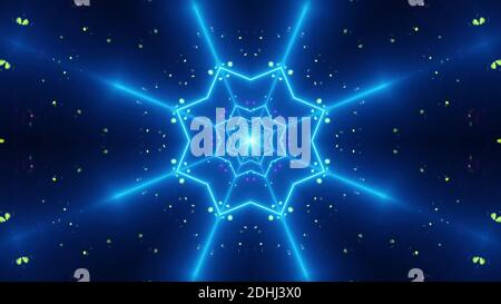 Cool neon wireframe star 3d illustration background wallpaper artwork ...