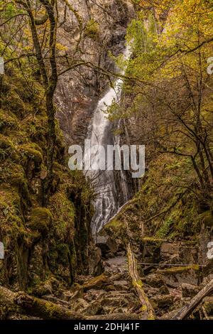 Grey Mares Tail waterfall, Kinlochleven Stock Photo - Alamy