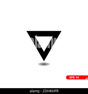 Triangle vector icon isolated on transparent background, Triangle ...