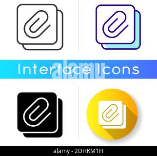 Enclosure icon logo sign vector outline in black and white color Stock ...