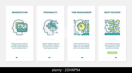 Time management, personalization, brainstorm vector illustration. UX ...