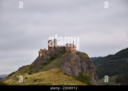 Spain. La Rioja. Clavijo. Castle built by the Moors. 9th century. Walls ...