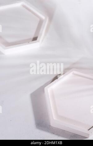 Geometric podium scene on ultimate gray background. Trendy colors 2021 ...