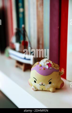 Little toy - puppet with angry face, close-up Stock Photo - Alamy