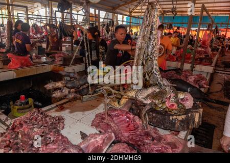 Inside Tomohon extreme market, north Sulawesi, Indonesia Stock Photo ...