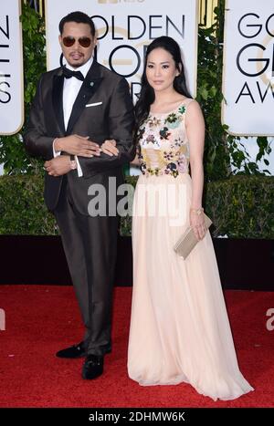 Terrence Howard & Mira Pak attending the premiere ofseason five of ...