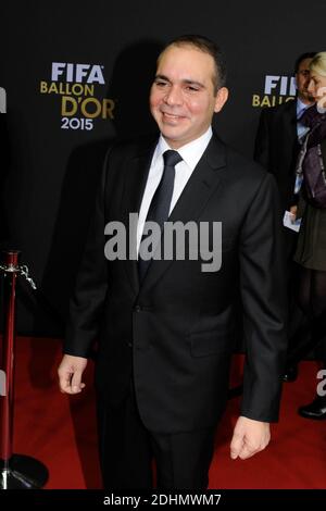 FIFA President candidate Prince Ali of Jordan attending the FIFA Ballon ...