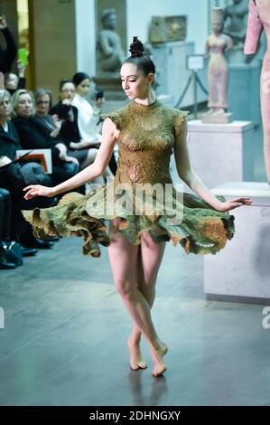 Models walk the runway for the Franck Sorbier collection presentation ...