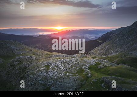 Mount Giona, the Highest Mountain of Southern Greece, panoramic view of ...
