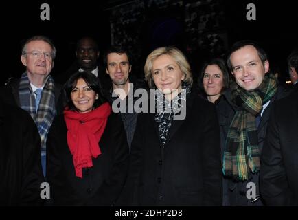 Anne Hidalgo, Mayor of Paris, unveil the Parisian route of the Olympic ...