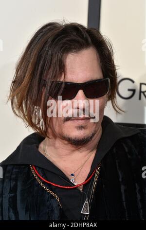 Johnny Depp attends The 58th GRAMMY Awards at Staples Center on ...
