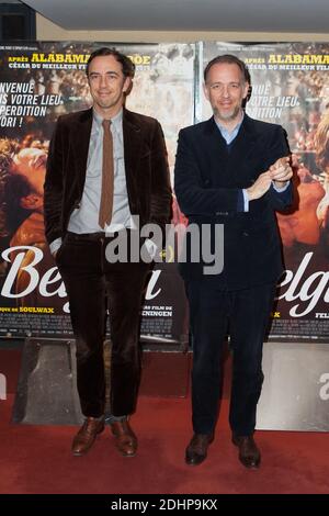 David Dewaele and Stephen Dewaele (Soulwax) attending the premiere for the film Belgica held at ...