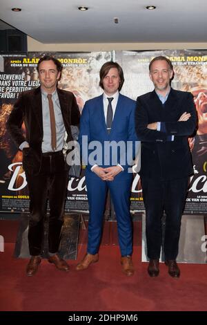 David Dewaele and Stephen Dewaele (Soulwax) attending the premiere for the film Belgica held at ...