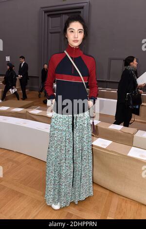Bonnie Chen attending Chloe show as part of Paris Fashion Week Fall ...