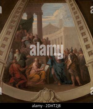 Saint Paul before Festus and Agrippa by Philip Galle Stock Photo - Alamy