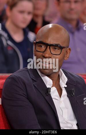 Lucien Jean-Baptiste at the taping of Vivement Dimanche in Paris ...