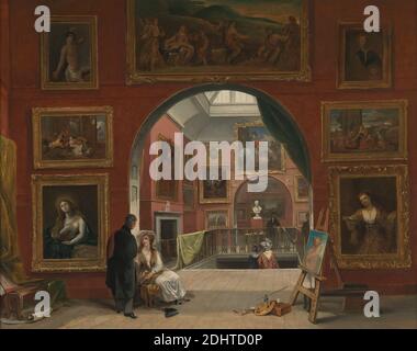 Woolmer Alfred Joseph - Interior of the British Institution (Old Master ...