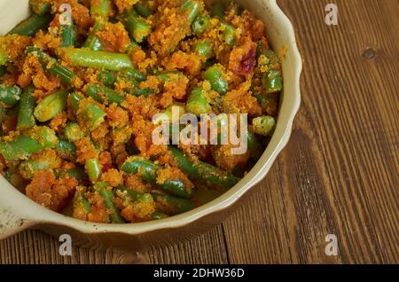Absmalcane mahune - Croatian dish prepared with green beans, garlic ...